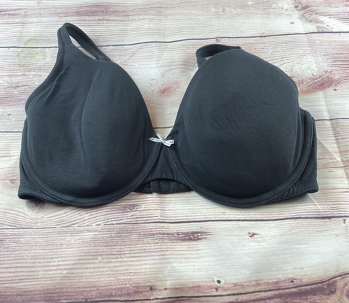 Lane Bryant Cacique Cotton T Shirt Bra Size 38F Black | eBay