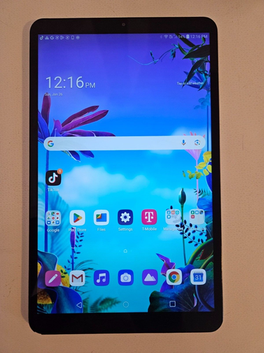 Tik Tok LG G Pad 5 10.1 Tablet LM-T600 T-Mobile Only 32GB Silver C ...