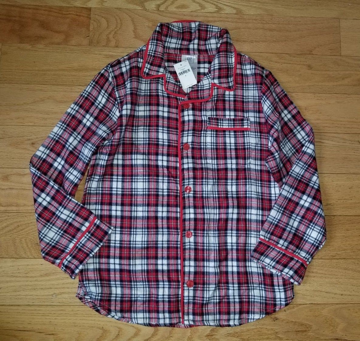 Boys GAP KIDS Plaid Soft Flannel Pajama Sleep Shirt Top Only Sz 6 Pendleton NWT | eBay