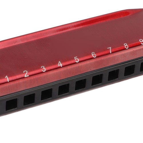 (Red)Harmonica C Key 10 Holes Diatonic Scale Mouth Organ Musical ...