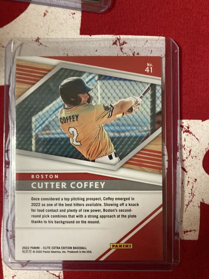 2022 Panini Elite Extra Edition Status Green #41 CUTTER COFFEY #37/499 ...