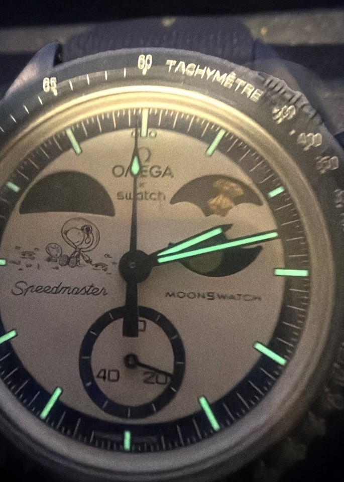🔥 Omega x Swatch MoonSwatch “Beaver Moon” Mission Earth Phase Moonshine ...
