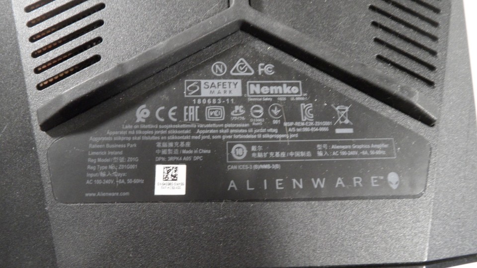 Alienware Z01G Graphics Amplifier 3RPK4 Dell 04C06C Untested 4C06C | eBay