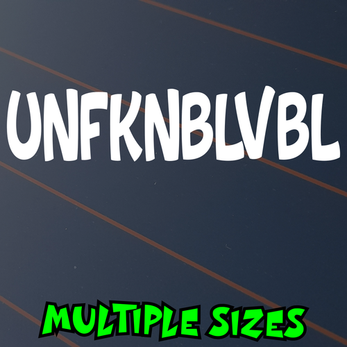 Unfknblvbl Sticker Car Decal Window 4x4 4WD BNS JDM Ute Drift Funny ...