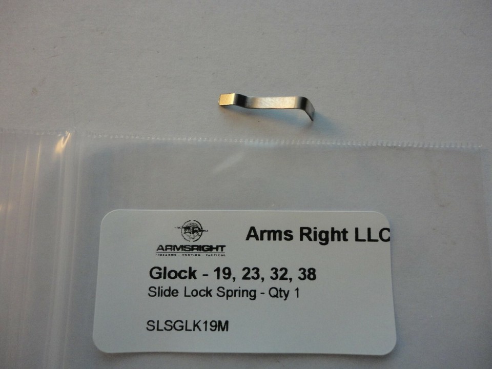 Glock 19, 23, 32, 38 Slide Lock Spring - New Factory OEM - Slide Parts ...