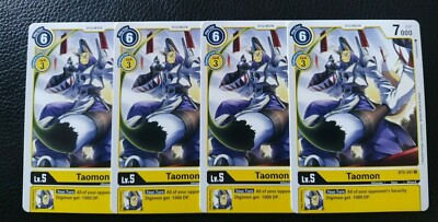 Digimon Card Game Battle of Omni BT5-041 Taomon x4 Playset NM/M | eBay