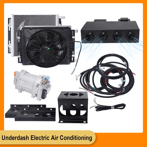 12 Volt A/C Electric Compressor Set for Auto Air Conditioning Kit Car ...