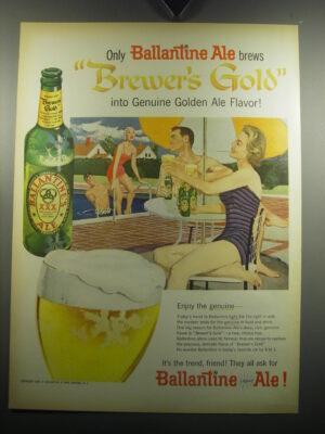 1957 Ballantine Ale Advertisement - Only Ballantine Ale brews Brewer's ...