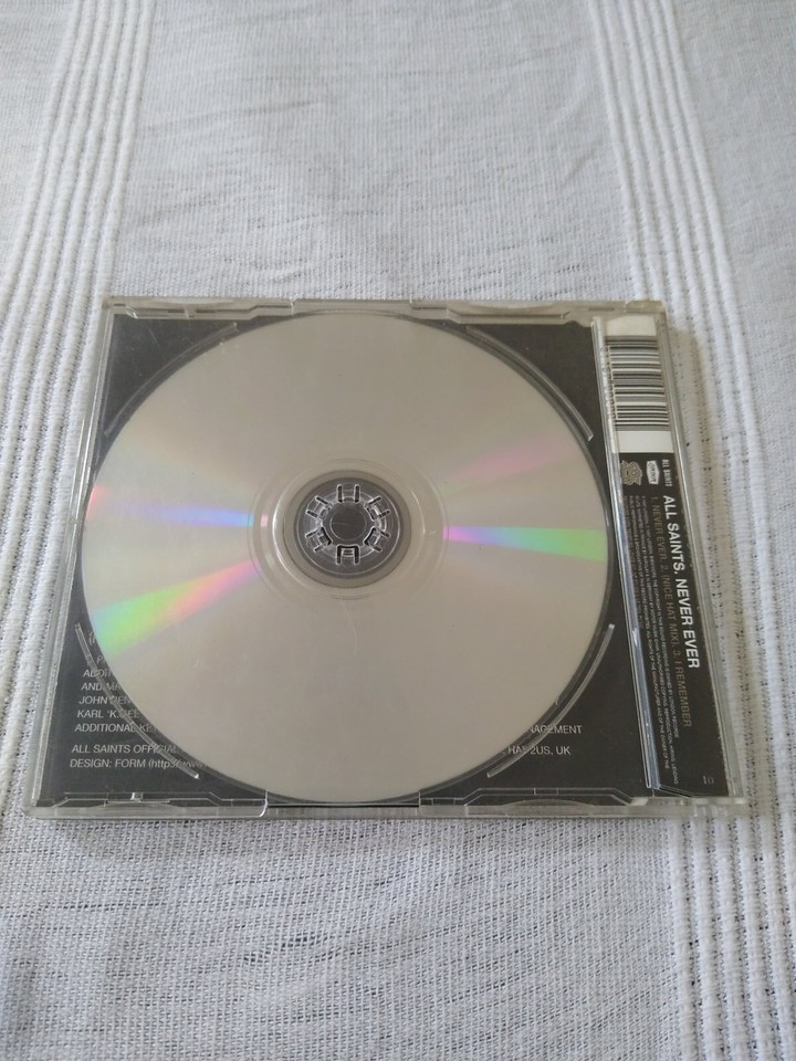 All Saints - Never Ever. 3 Track CD Single. Cat No. LONCD 407. (1997 ...