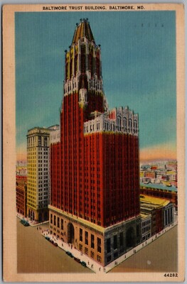 Baltimore Trust Building Baltimore Maryland Postcard Z172 | eBay