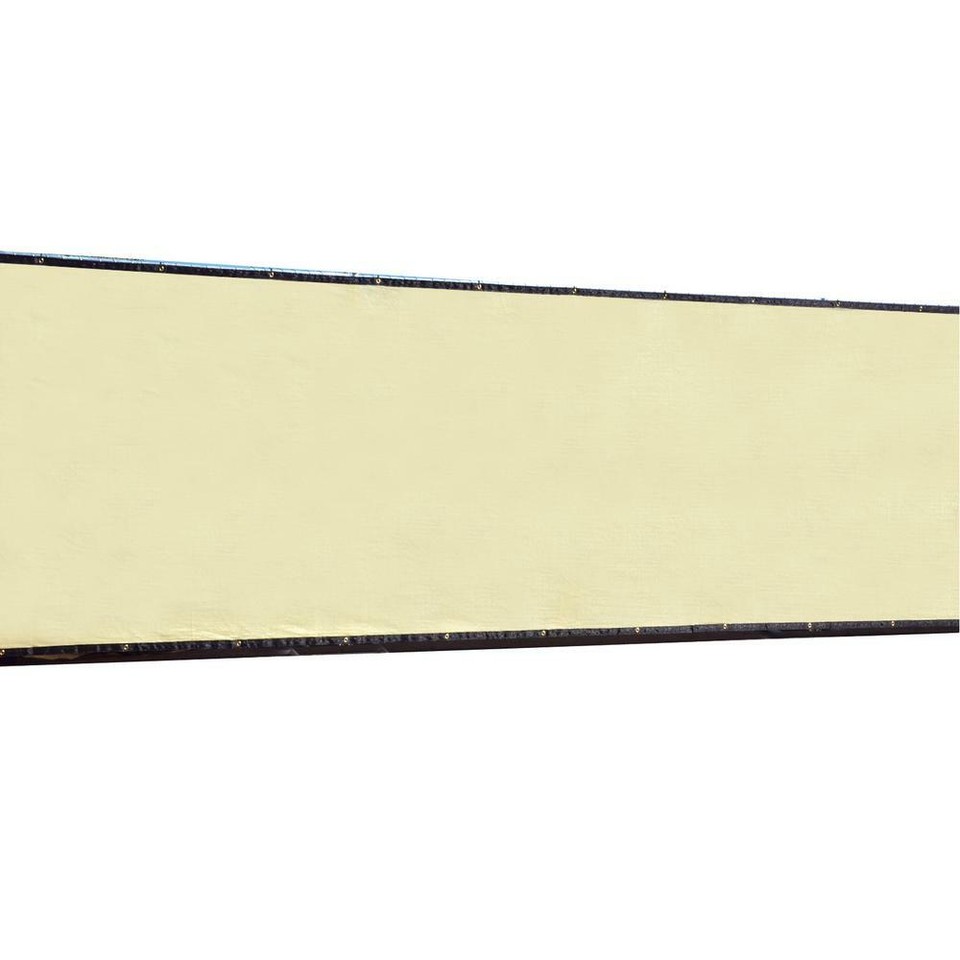 FENCE4EVER Privacy Fence Screen Netting Mesh Garden 58 In X 50 Ft Beige ...