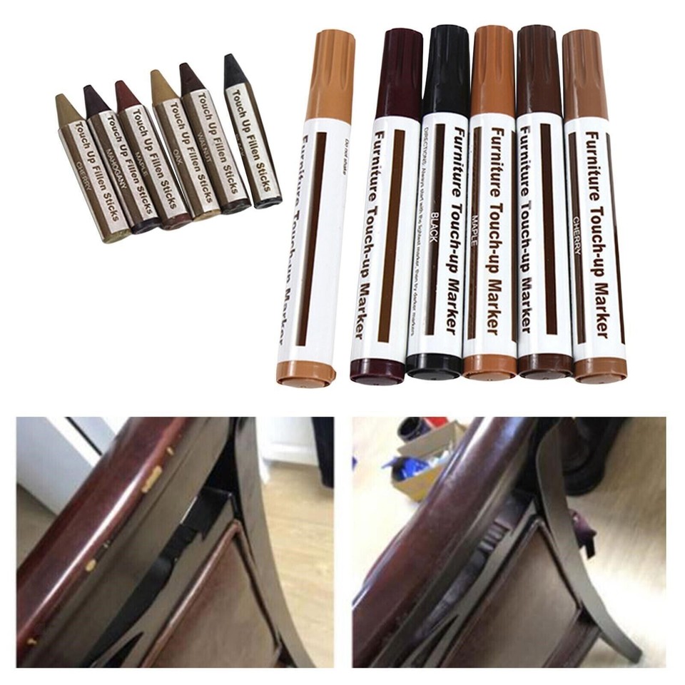 12x Furniture Scratches Repair Kit Markers Touch Up Pen Paint Restore ...