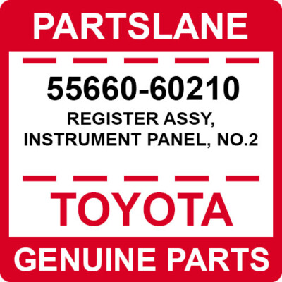 Toyota OEM Genuine Instrument Panel Register AC Heater Air Vent 55660 ...