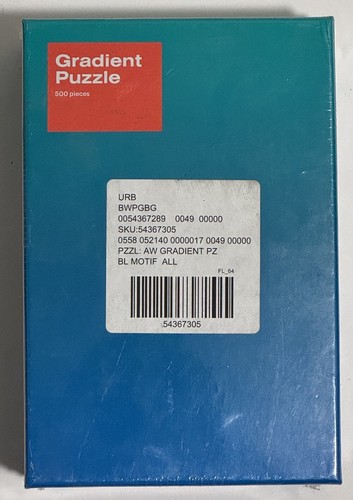 NEW & Sealed Areaware Gradient Puzzle 500 Pieces Blue / Green by Bryce ...