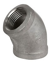 Smith-Cooper 1/2" FPT X FPT Class 150 Cast 316 SS 45D Elbow Heavy ...