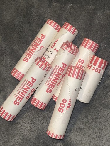 6 1/2 Rolls of 2009 - Lincoln Cent Birth Place Log Cabin Coins Pennies ...