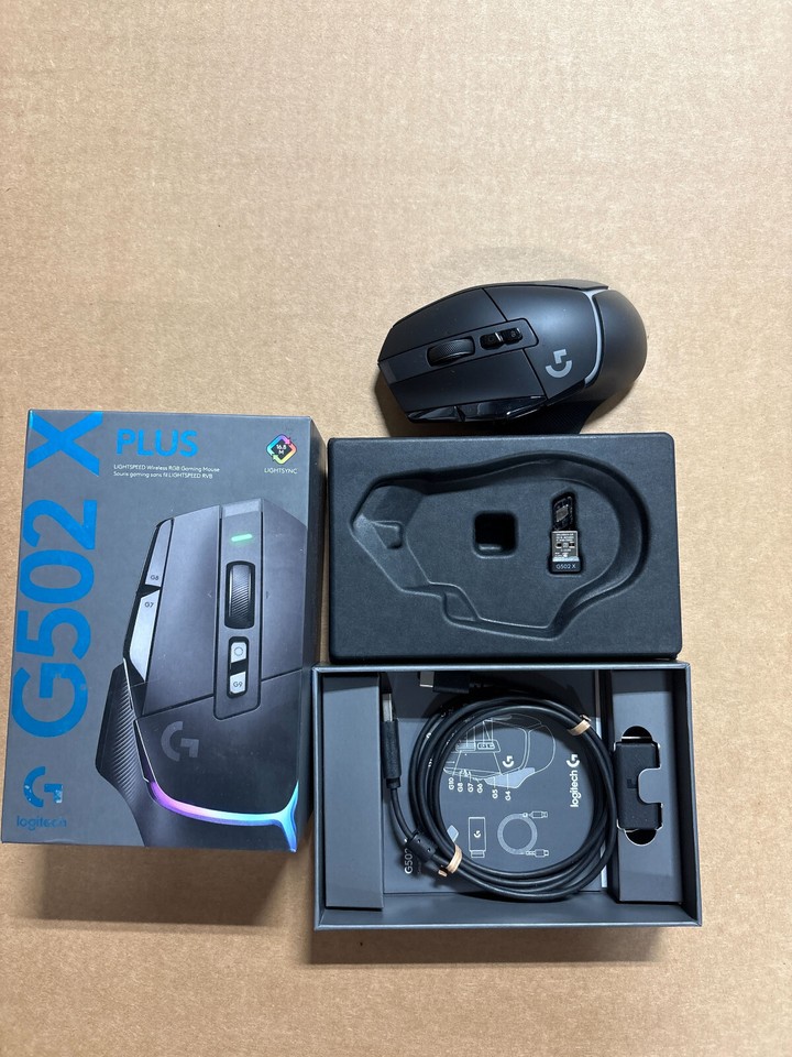 Logitech G502 X PLUS Wireless Gaming Mouse – RGB LIGHTSPEED – Open Box ...