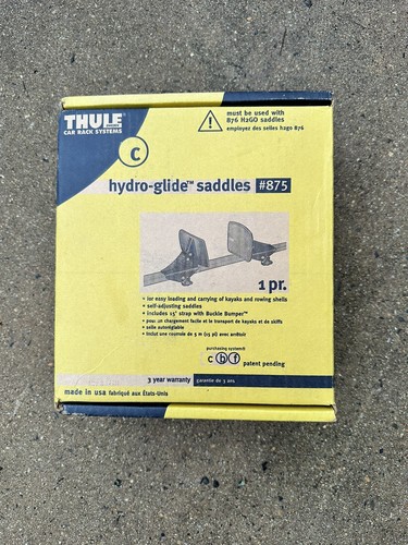 Thule Car Rack Systems Hydro-Glide Saddles #876 H2Go Kayak & Rowing ...