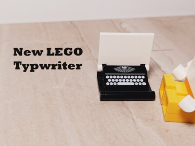 New LEGO Typewriter Minifigure Size Desk Office Gear Vintage Style ...