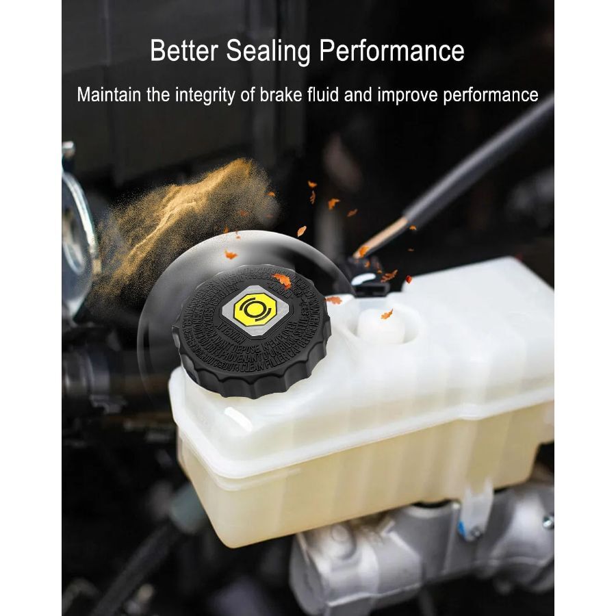 Brake Fluid Cap Replacement, Brake Fluid Reservoir Cap Compatible with ...