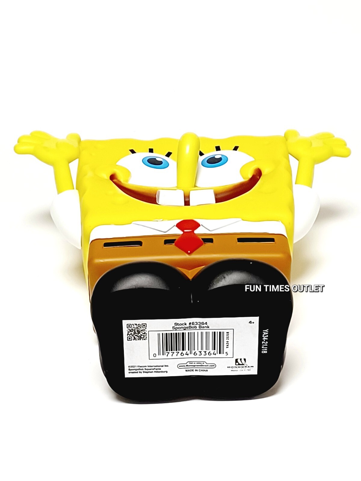 Nickelodeon Spongebob Squarepants 8" Busted Bank Molded Coin Piggy ...