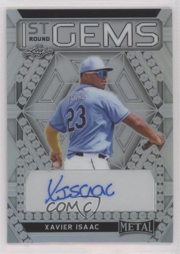 2022 Leaf Metal 1st Round Gems Silver Prismatic /7 Xavier Isaac #RG-XI1 ...