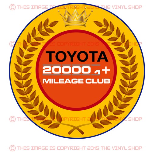 Toyota Decal 200k High Miles Club Tacoma SR5 4X4 4Runner TRD Tundra Fj ...