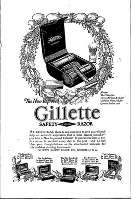 1925 Gillette Safety Razor Company Vintage Print Ad Ephemera Housewares ...