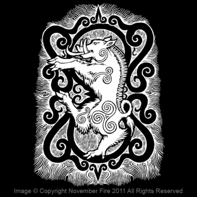 Gullinbursti Boar Norse Mythology Thor Loki Odin Golden Bristles Shirt ...