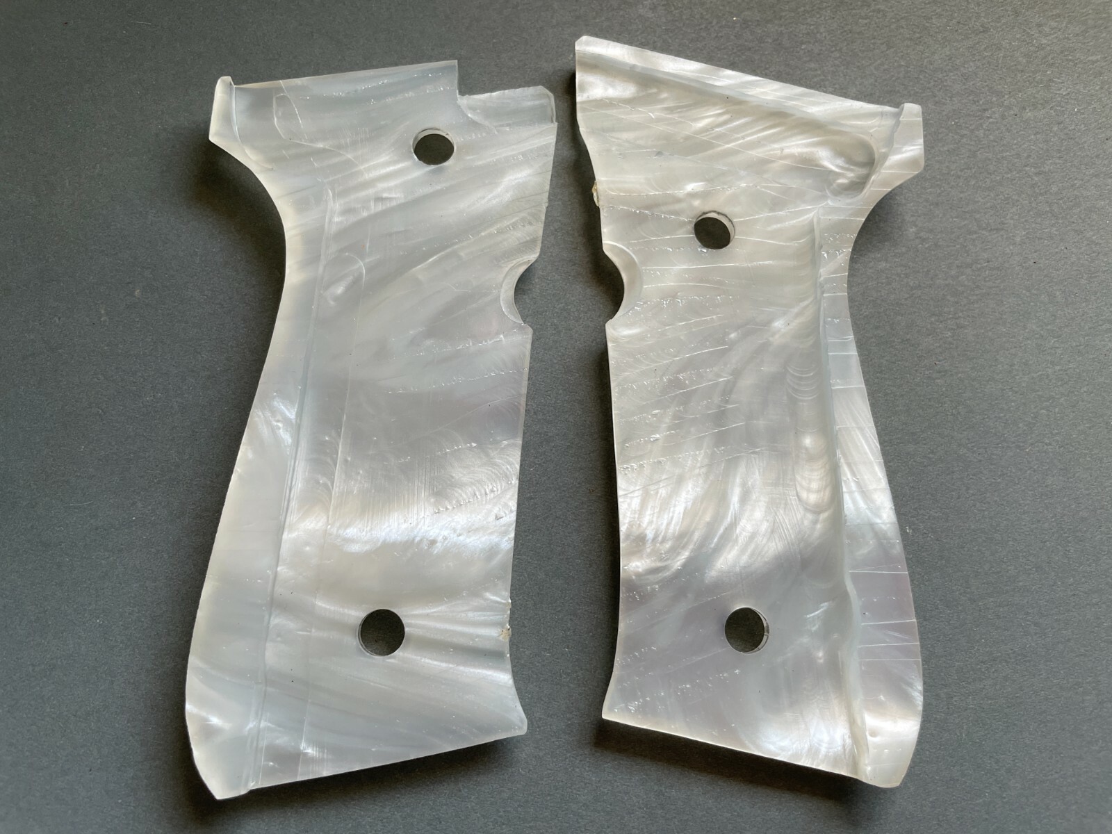 NEW WHITE PEARL COLOR POLYMER RESIN GRIP FOR BERETTA FULL SIZE 92, 96 ...