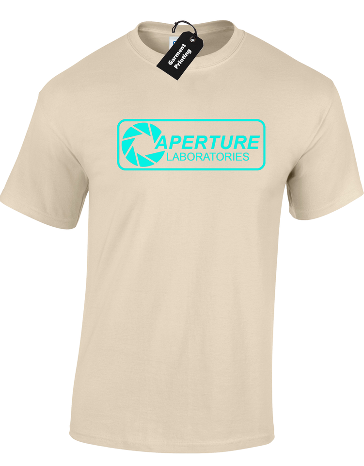 APERTURE LABORATORIES MENS T-SHIRT GAMING GAMER PORTAL FAN GIFT TOP ...