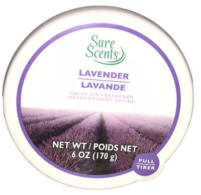 Sure Scents Lavender Scent Solid Air Freshener 6oz-BRAND NEW-SHIPS N 24 ...