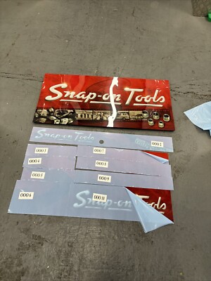 Snap On Tools Box Retro 40" Stack Roll Cab Chest Decals Graphics Red ...