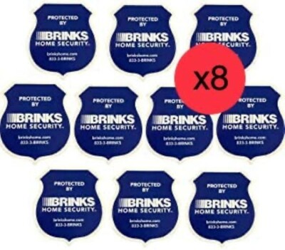 Brink's, Home Security Stickers Window/Door Decals yard sign ...