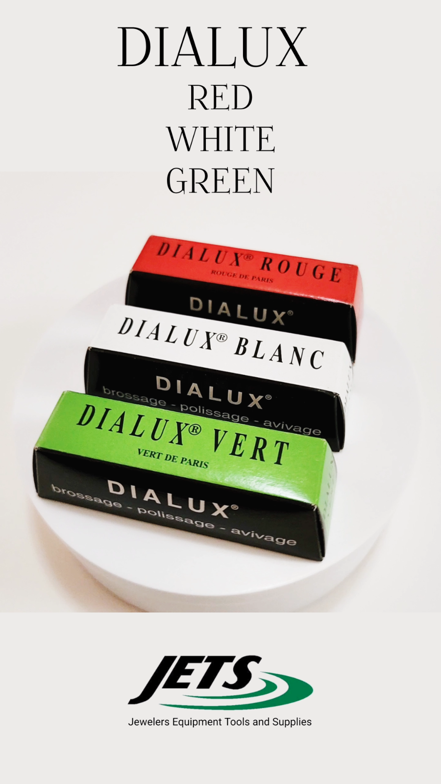 Dialux Rouge Jewelers Rouge Polishing Gold & Silver Compound Set Green ...