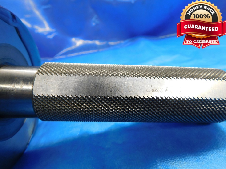 M75 X 1 THREAD PLUG GAGE 75 1.0 METRIC GO ONLY INSPECTION CHECK | eBay