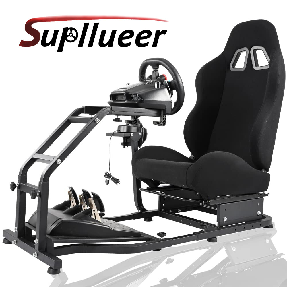 Supllueer Racing Simulator Cockpit Wheel Stand Or Seat Fit Logitech G25 ...