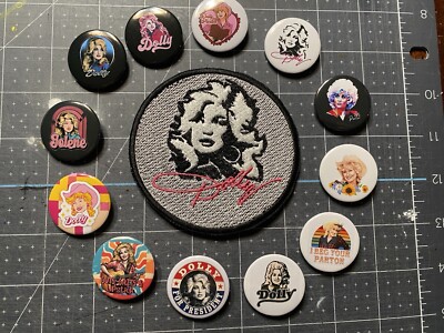 Dolly Parton - Buttons / Pins & Patch Set | eBay