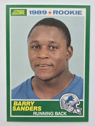 1989 Score Barry Sanders Rookie Card Near Mint | eBay