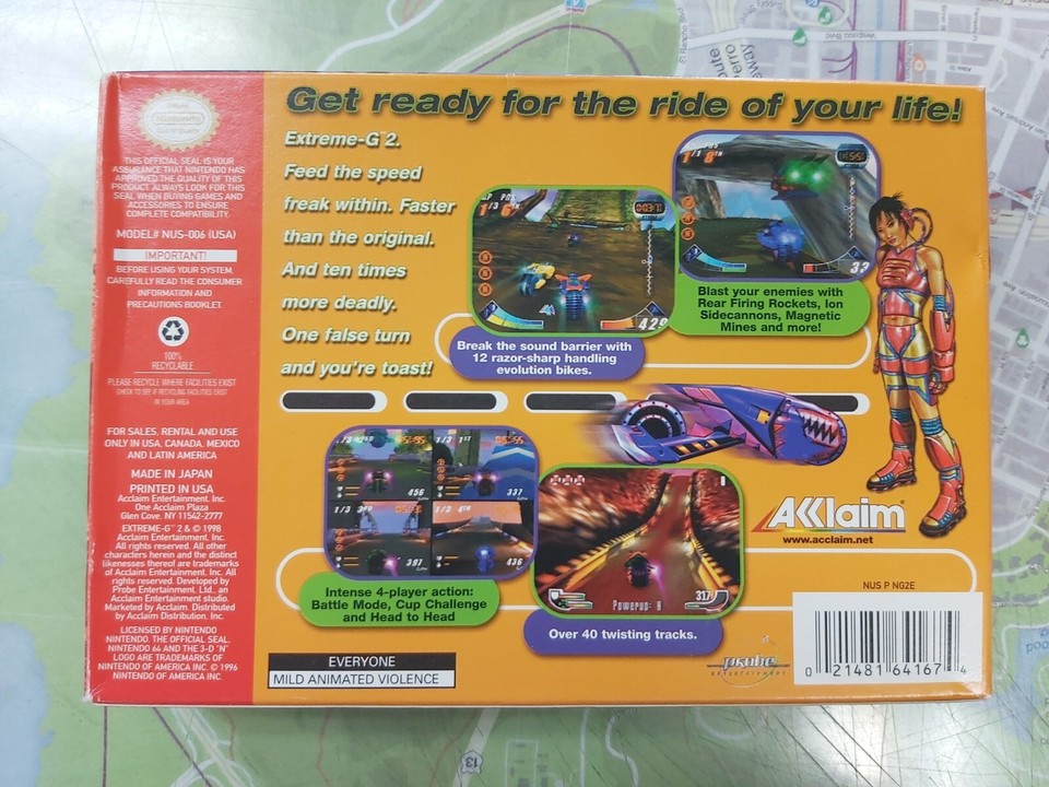 Extreme-G XG2 - N64 Nintendo 64 Game CIB Complete | eBay
