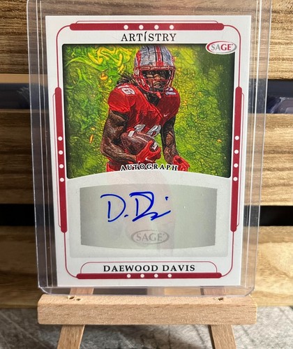 2023 Sage Artistry Daewood Davis AUTO Miami Dolphins | eBay