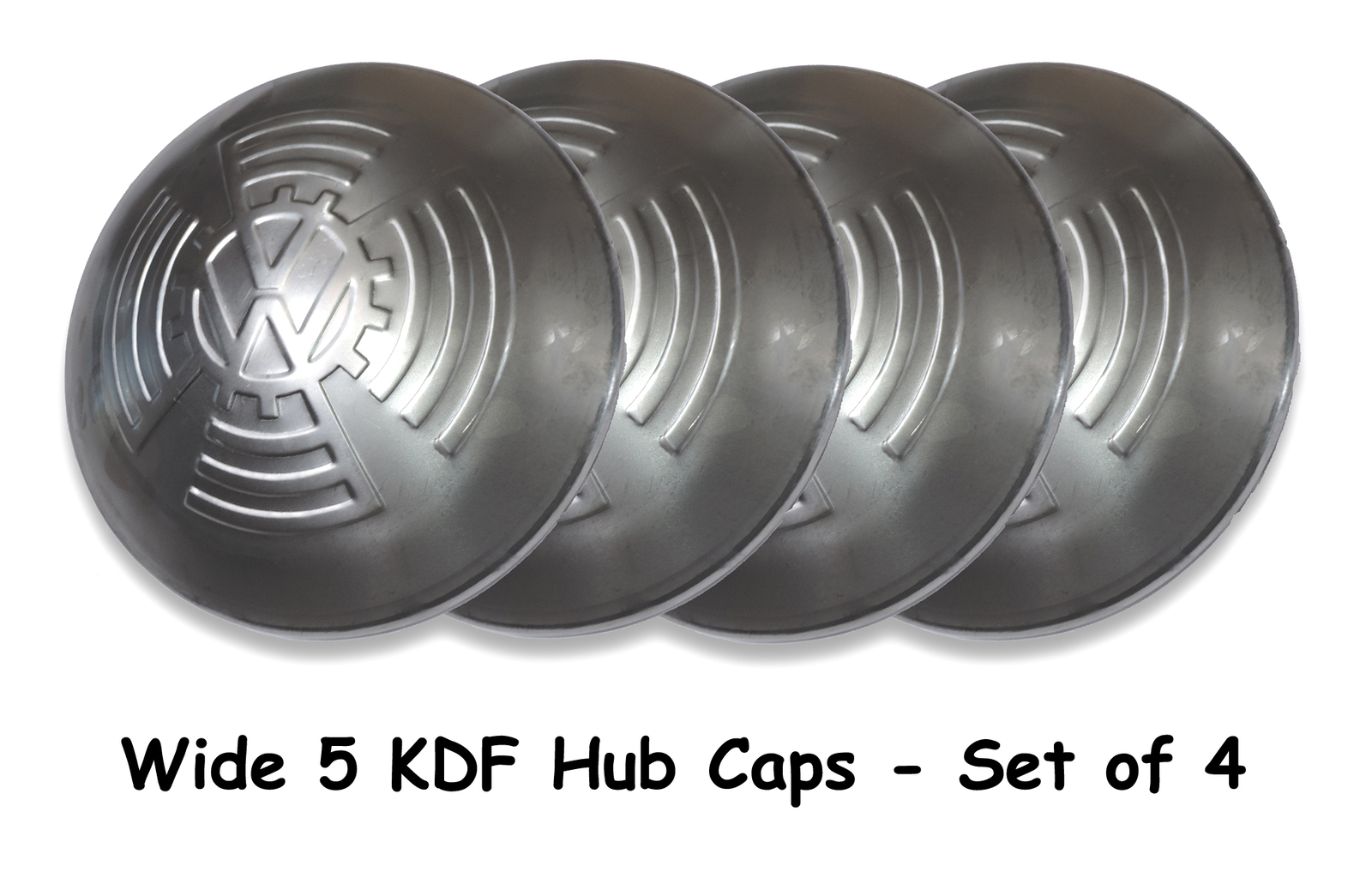 VW TYPE 1 KDF SPLIT OVAL KUBEL MILITARY STYLE HUBCAPS WIDE 5 BARE METAL ...