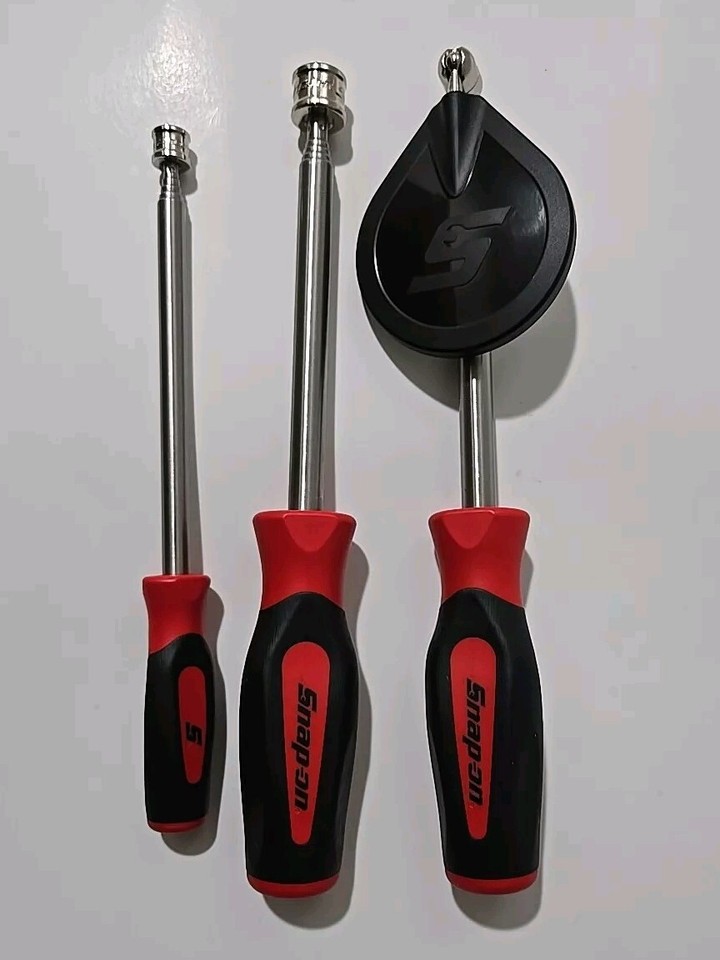 Snap On Tools 3 Pieces Kit 2 Pickup Tools & Flexible Inspection Mirror ...
