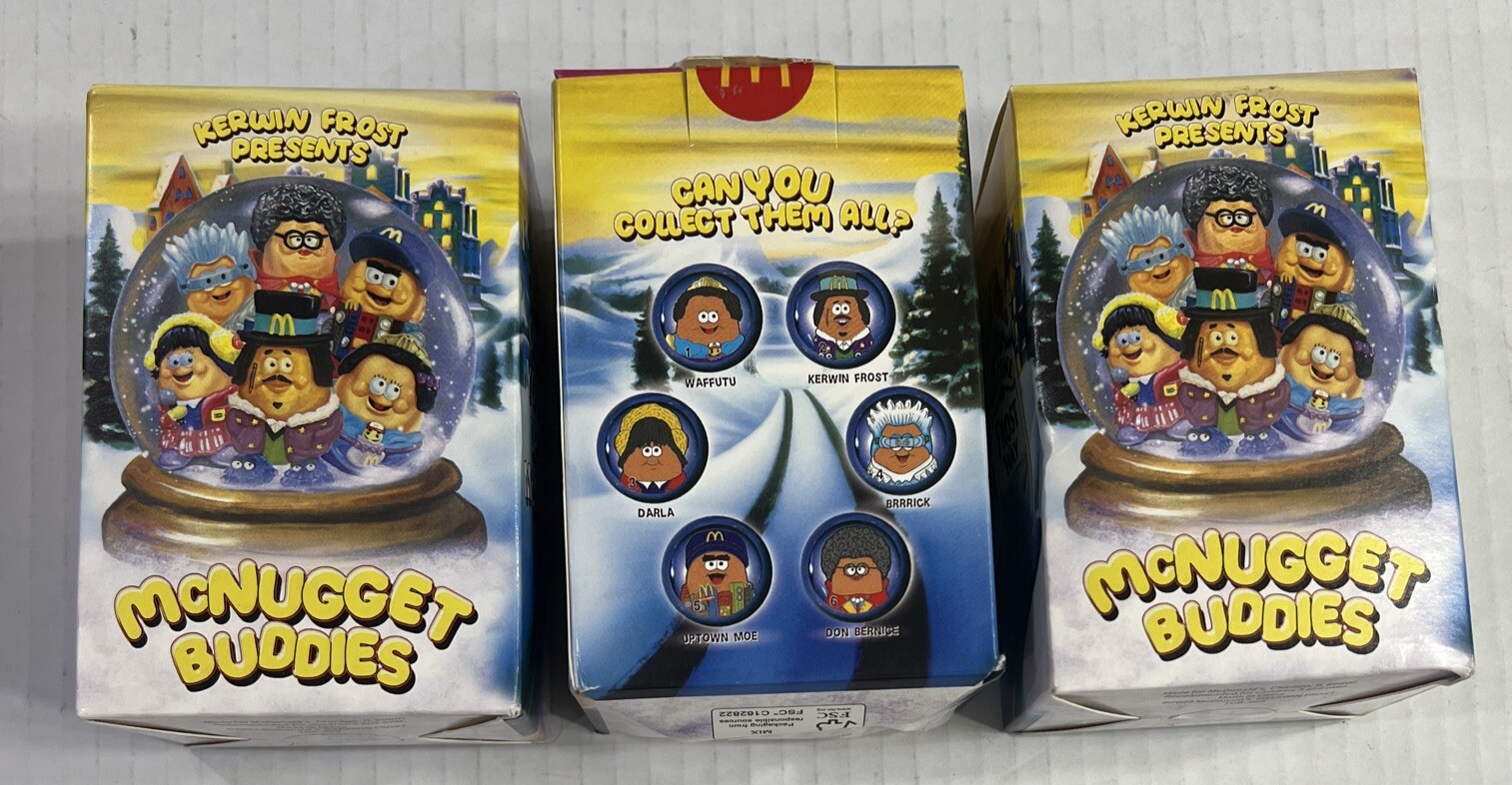 Kerwin Frost McNugget Buddies Don Bernice McDonald's Toy with Box Lot 3 ...