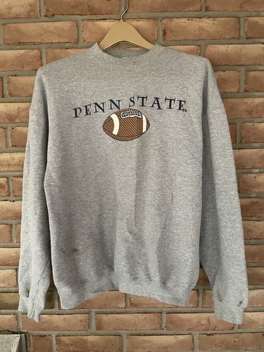 Vintage Tultex Penn State Football Sweatshirt Adult Large Gray Crew ...