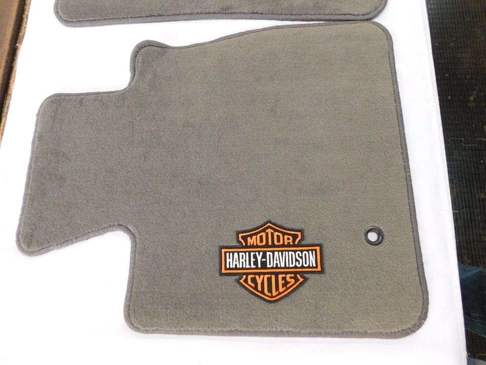 NOS OEM Ford 1998 2003 F150 Harley Davidson Truck Grey Floor Mats 2000 ...