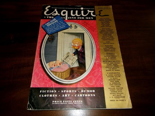 JULY 1940 F. SCOTT FITZGERALD, MANUEL KOMROFF, ALVAH BESSIE, ESQUIRE ...