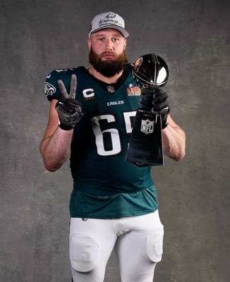 Lane Johnson Super Bowl LIX Trophy Philadelphia Eagles 16x20 NFL ...