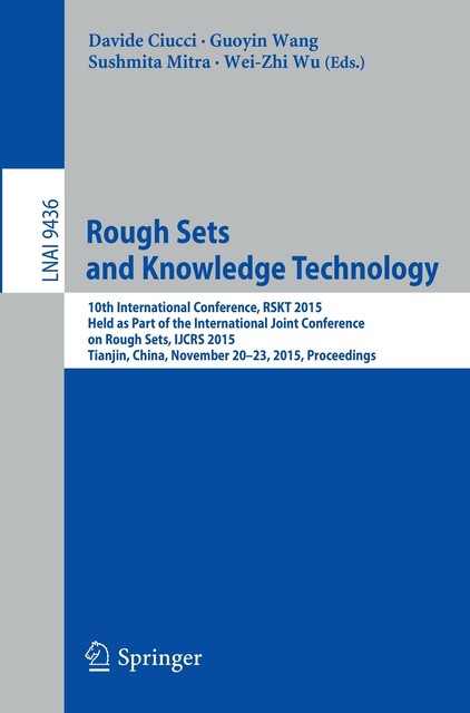 Rough Sets And Knowledge Technology von Guoyin Wang Wei-Zhi Wu Sushmita Mitra Davide Ciucci ...