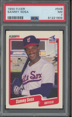 1990 Fleer SAMMY SOSA #548 RC Rookie White Sox PSA 7 NA1 | eBay